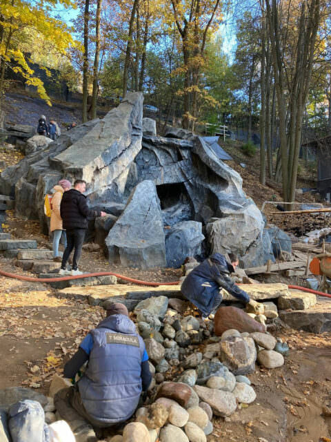 Landscaping with large Waterfall, Grotto, Gazebo